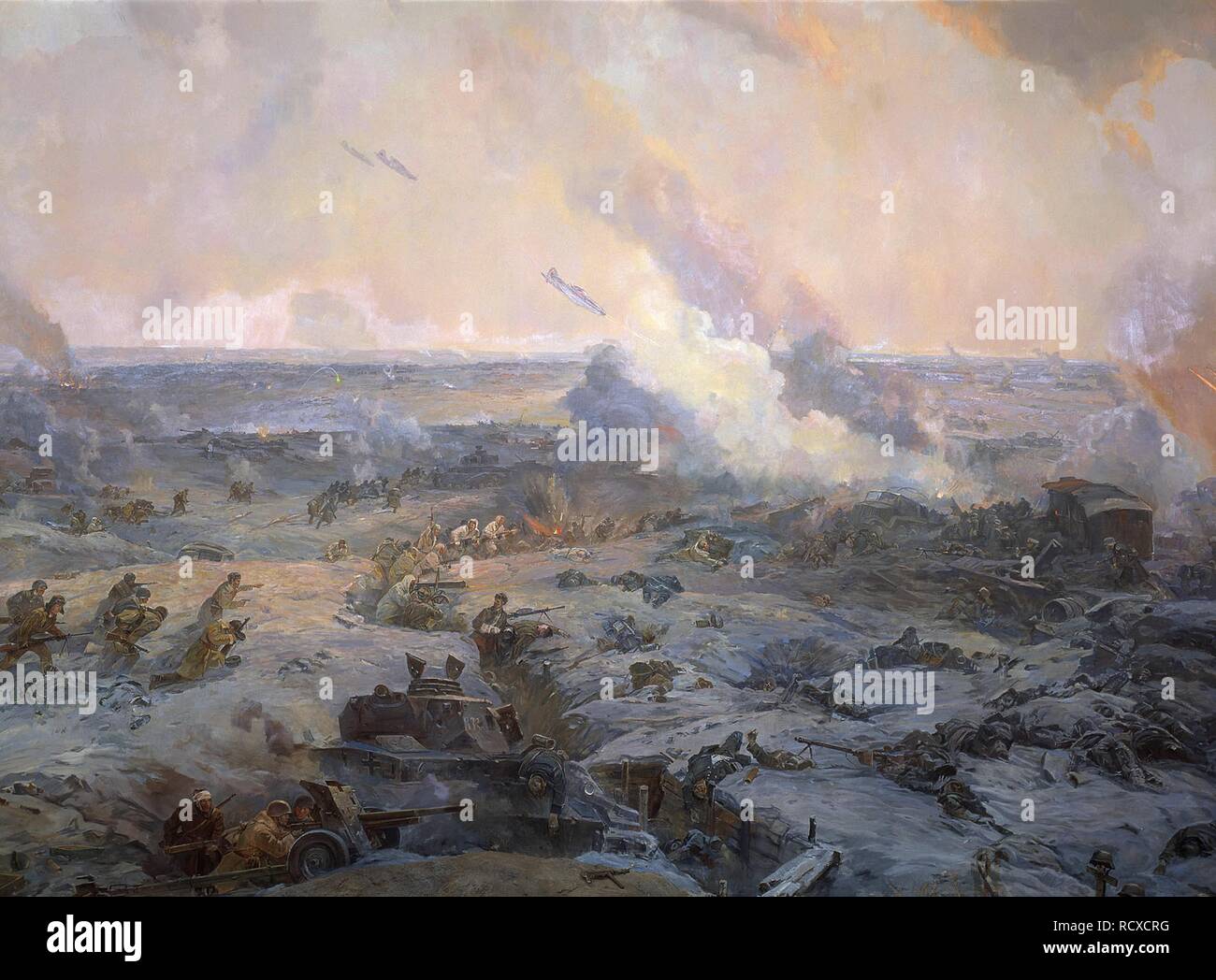 Panorama der Schlacht von Stalingrad (Detail). Museum: Panorama Museum ...