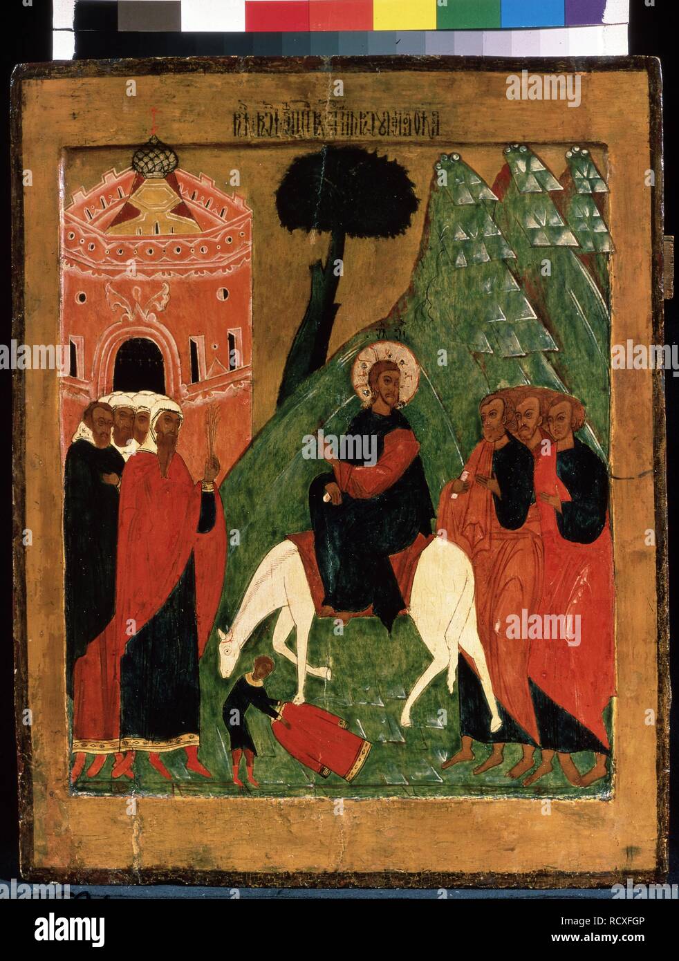 Der Einzug Christi in Jerusalem. Museum: regionale Kunst Museum, Archangelsk. Thema: russische ...