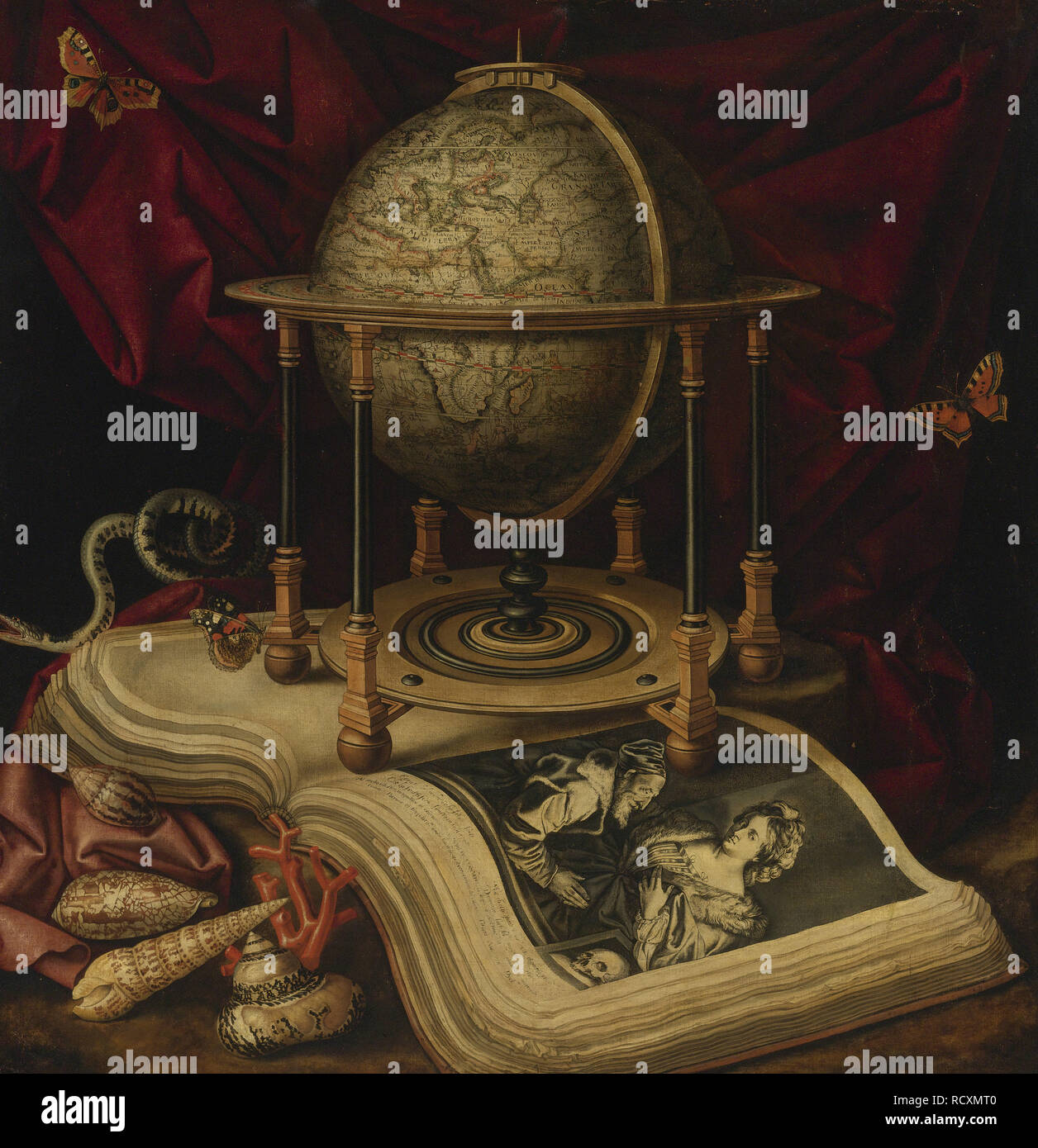 Vanitas still life skull books -Fotos und -Bildmaterial in hoher ...