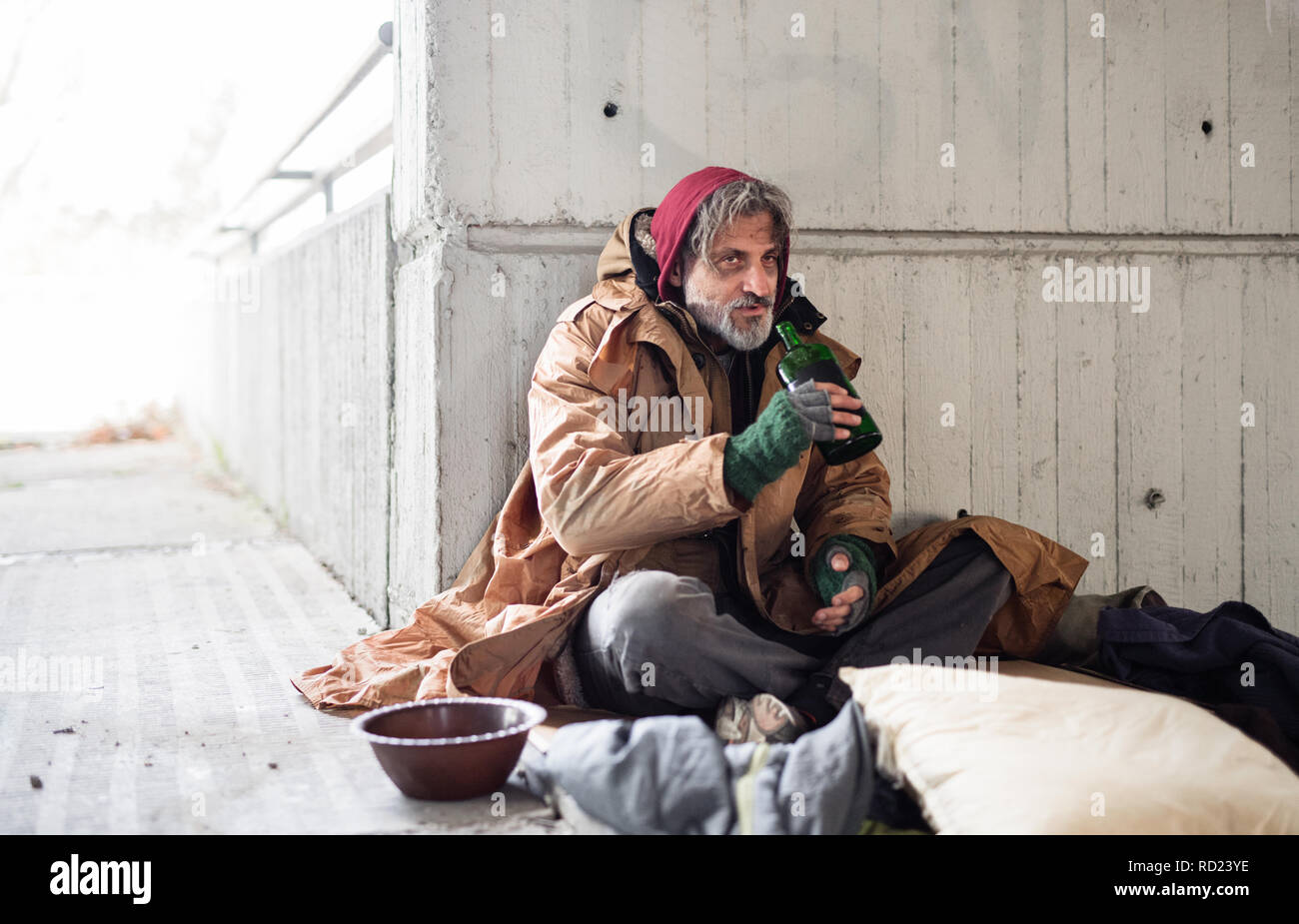 Ein Obdachloser Stockfotos und -bilder Kaufen - Alamy