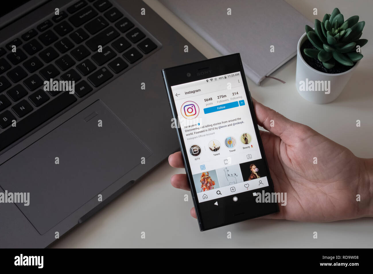 Instagram verwenden -Fotos und -Bildmaterial in hoher Auflösung – Alamy