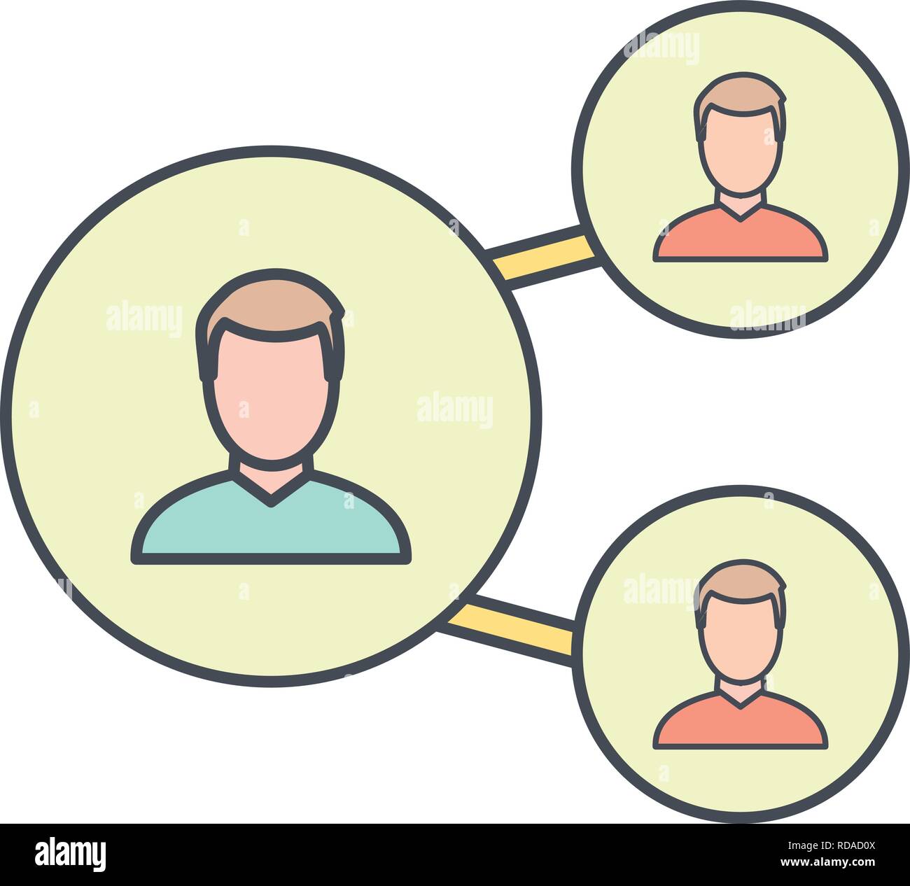 Gemeinsame Nutzung von Vektor Icon Zeichen Symbol Vektor Illustration ...