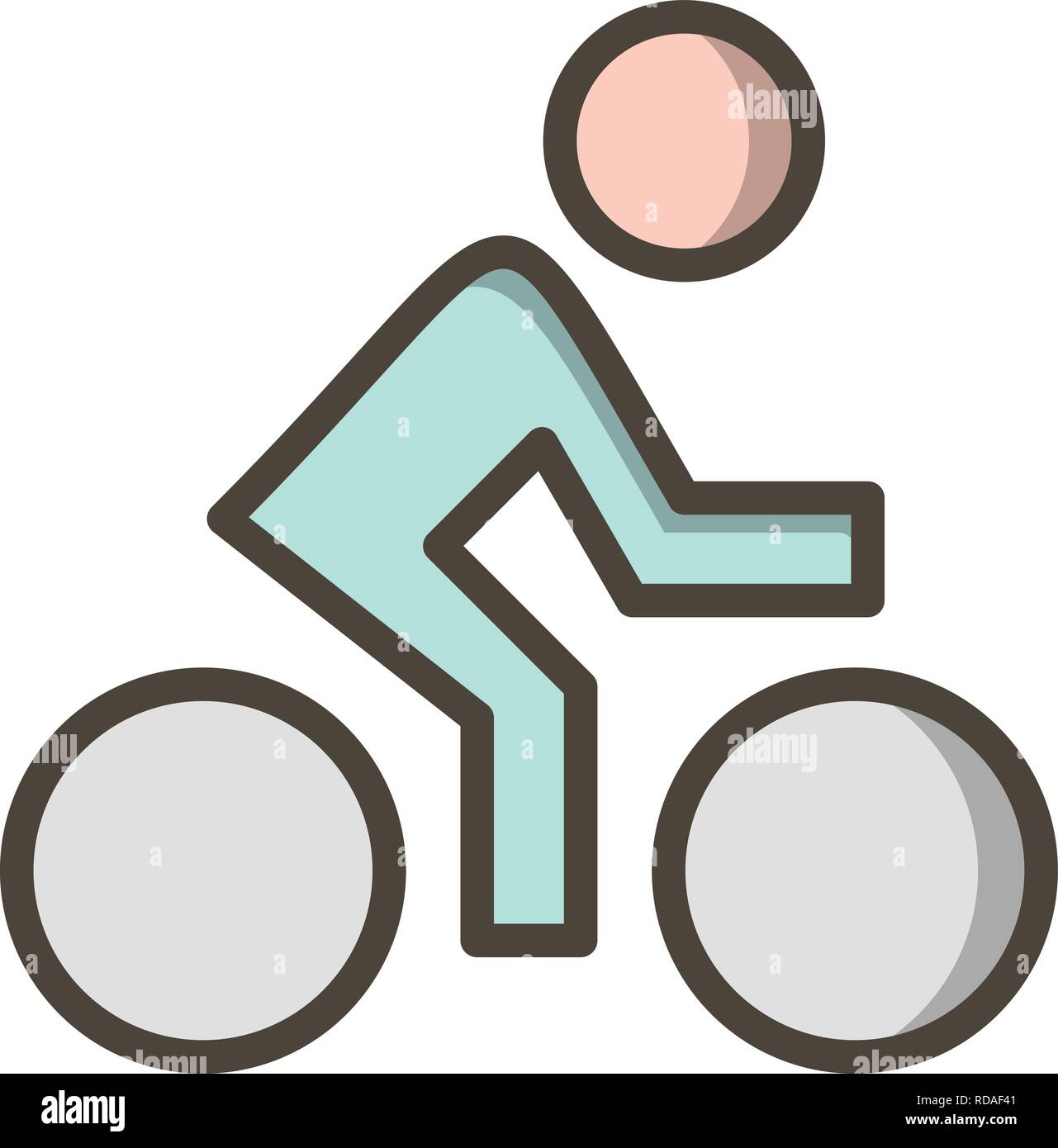 Radfahrer Zeichen Symbol Vektor Illustration für den privaten und ...