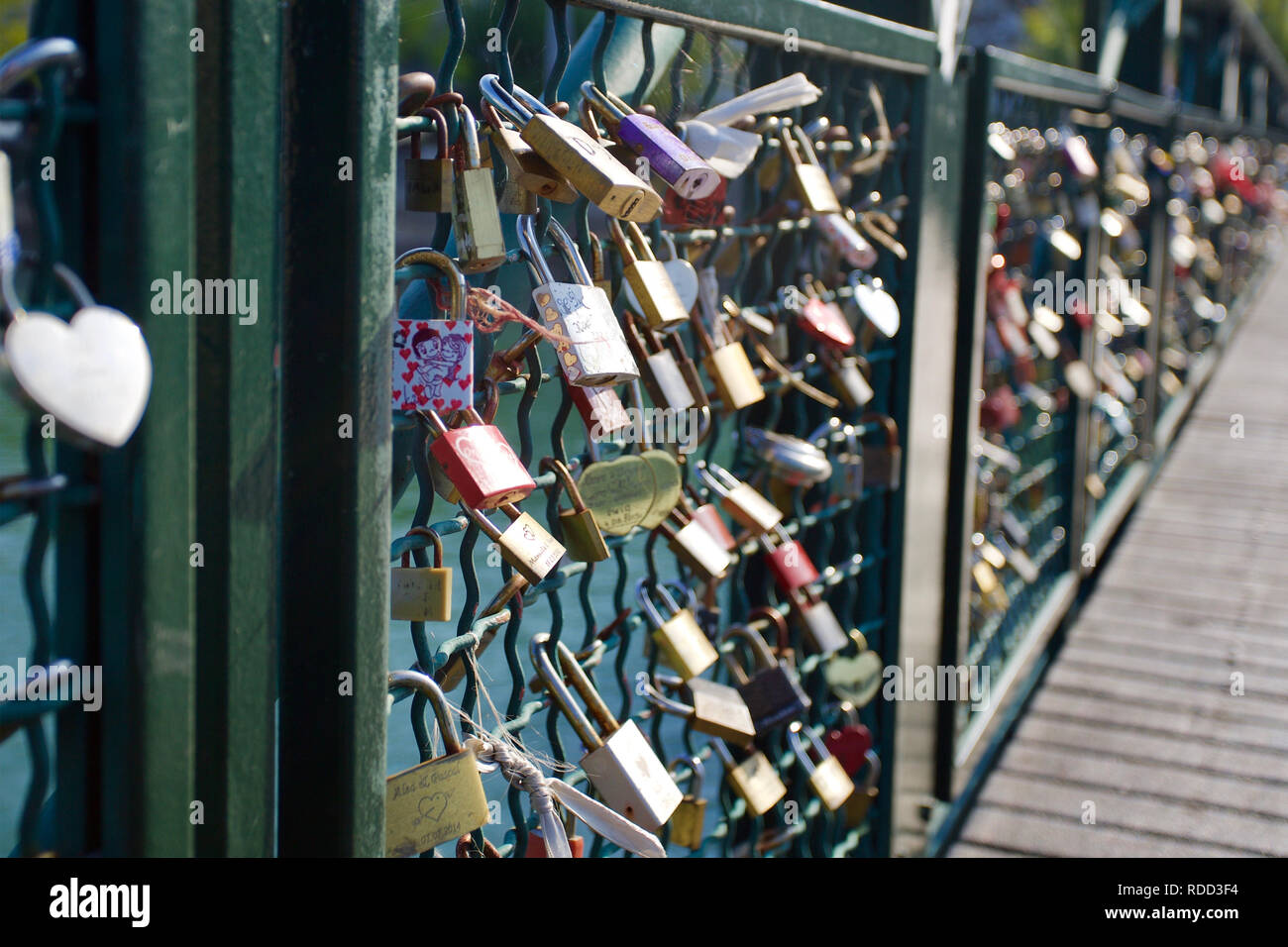 Mühlesteg Fußgängerbrücke, Zürich, Schweiz Stockfotografie - Alamy