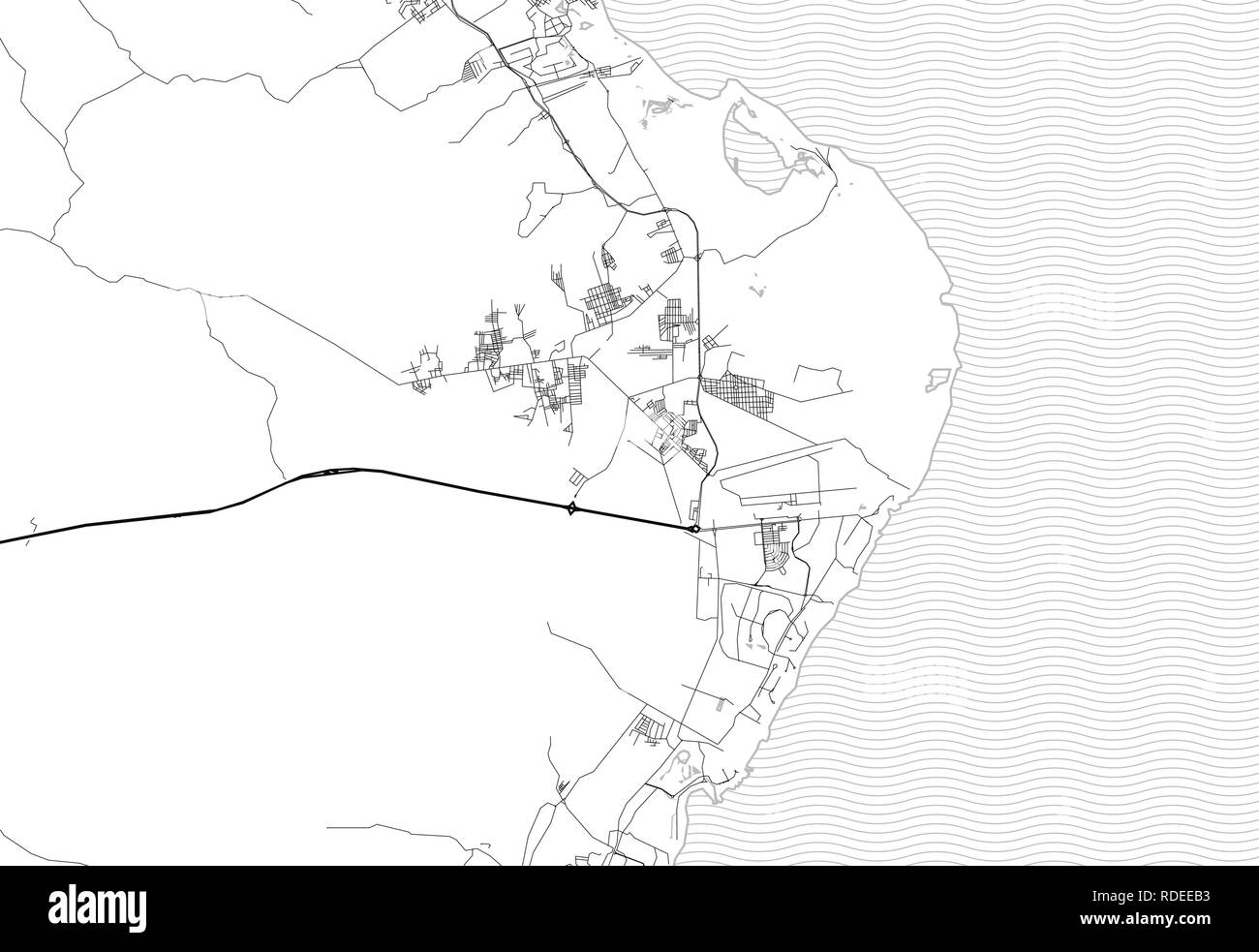 Lageplan von Punta Cana, Dominikanische Republik. Diese Artmap von ...