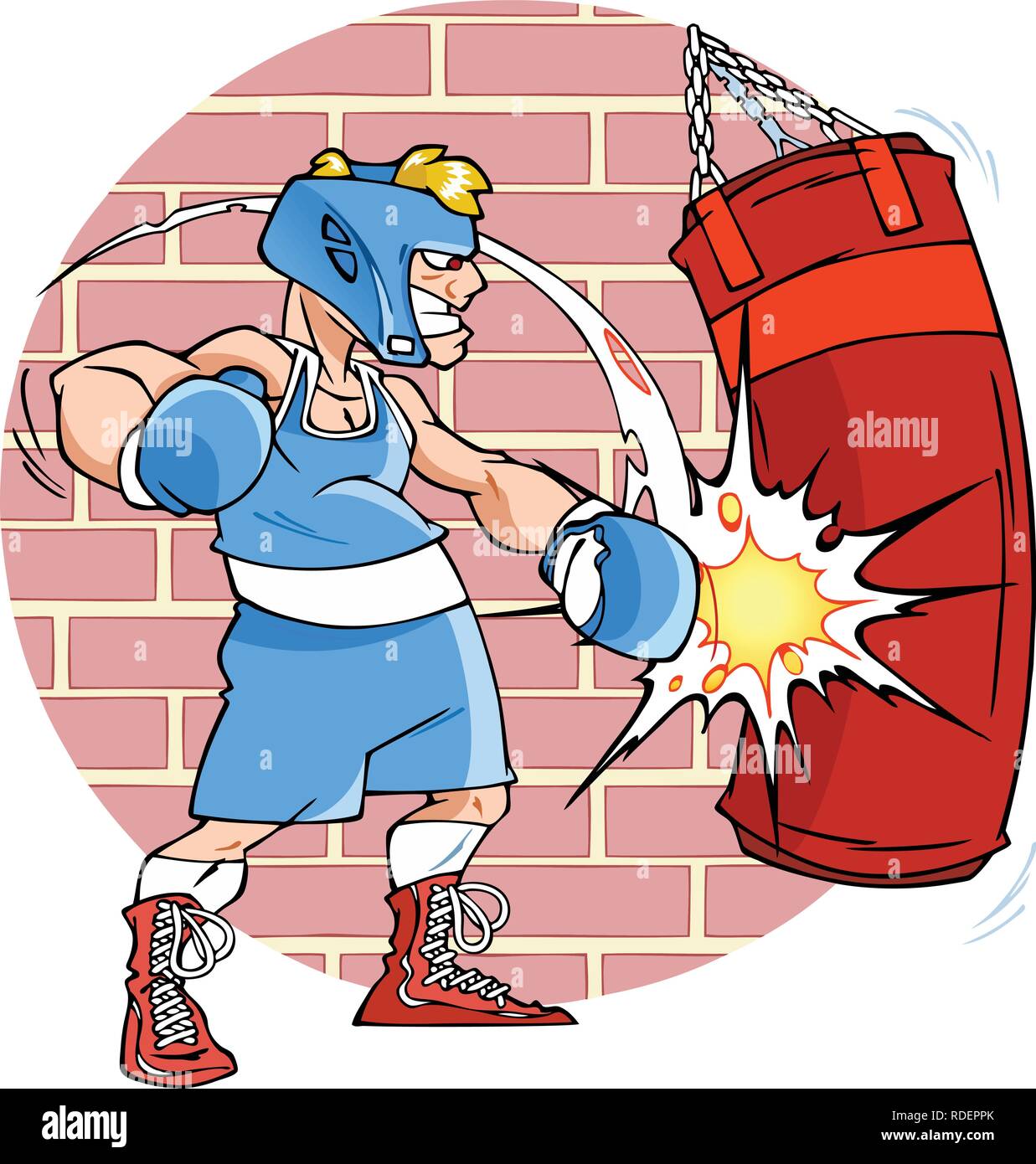 Boxer fighter cartoon -Fotos und -Bildmaterial in hoher Auflösung – Alamy