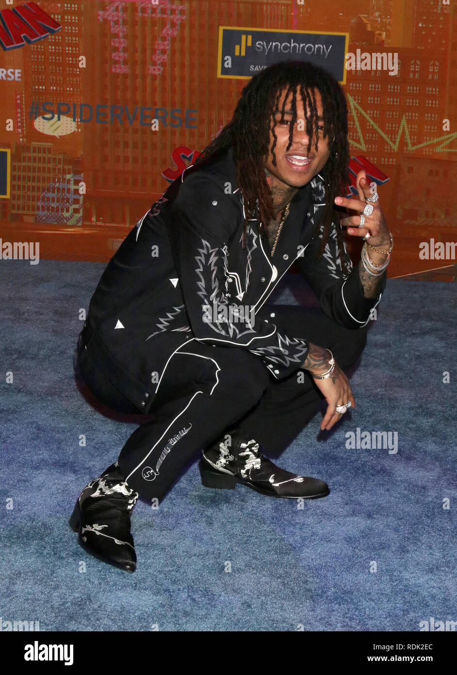 'Spider-Man: in der Spider-Verse Premiere im Village Theatre - Ankunft ...