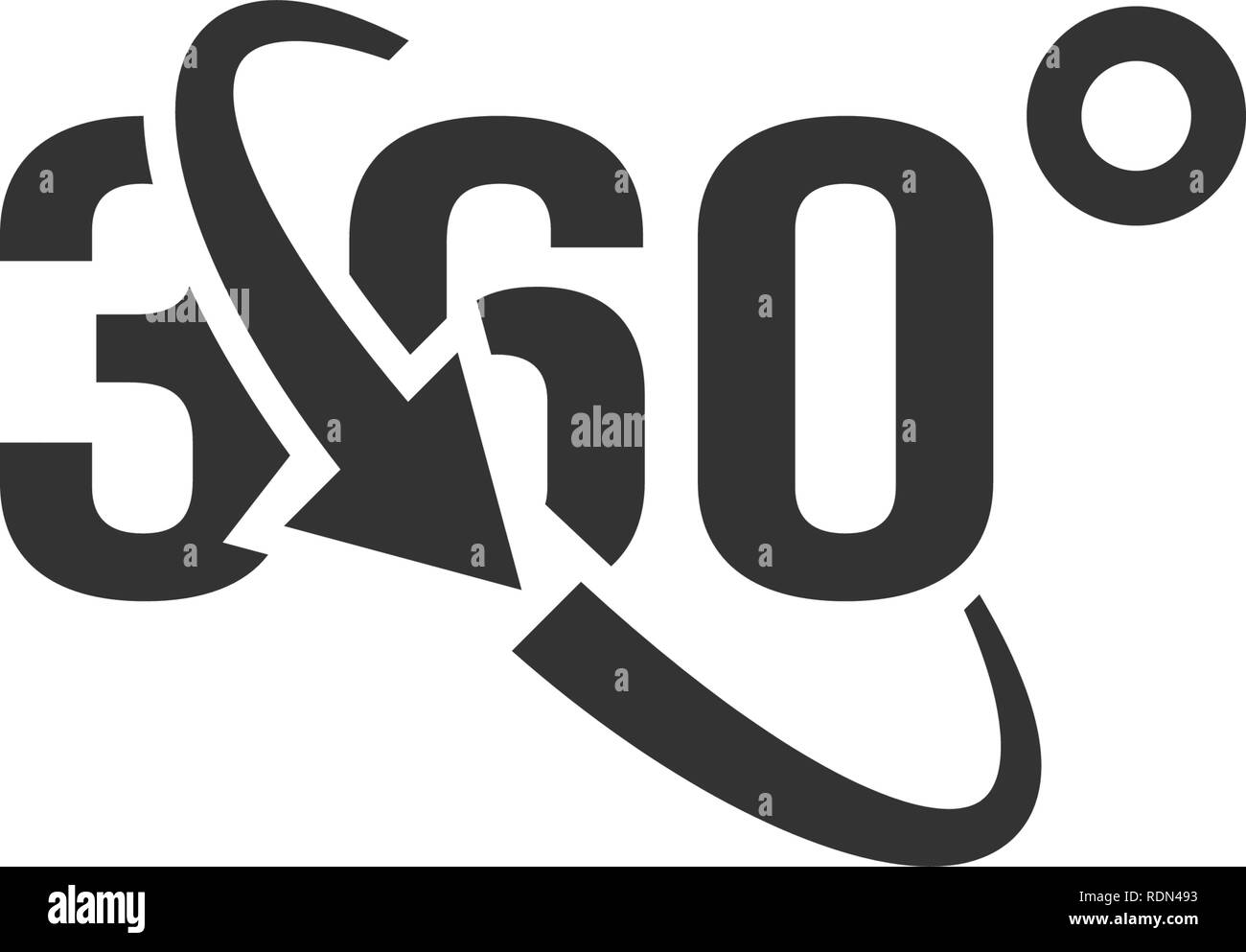 360 grad symbol vektor vektoren -Fotos und -Bildmaterial in hoher ...