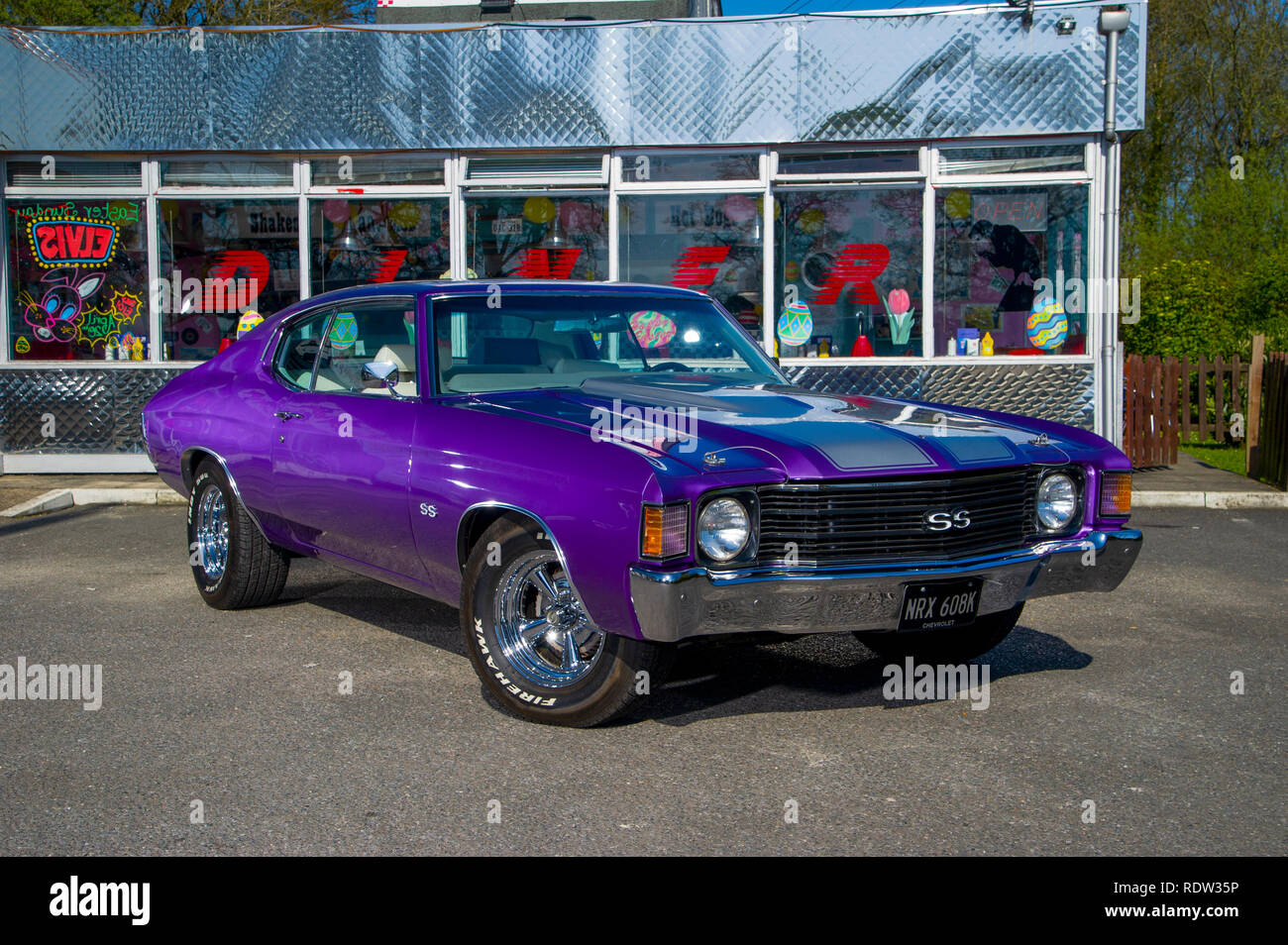 1972 Chevrolet Chevelle SS Classic American Muscle Car Stockfotografie ...
