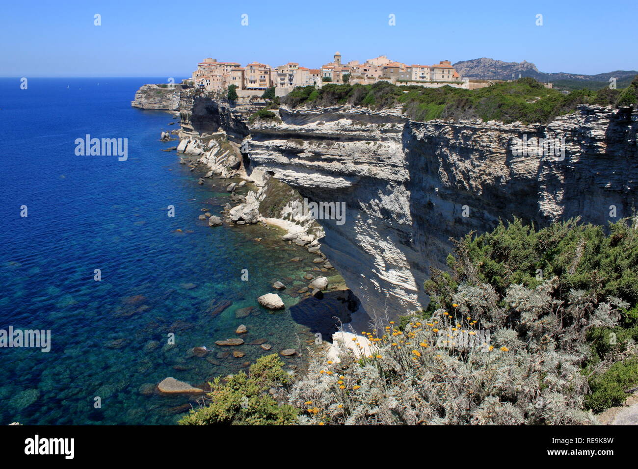 Beeindruckende Bonifacio Strait Nature Reserve in Korsika, Frankreich ...