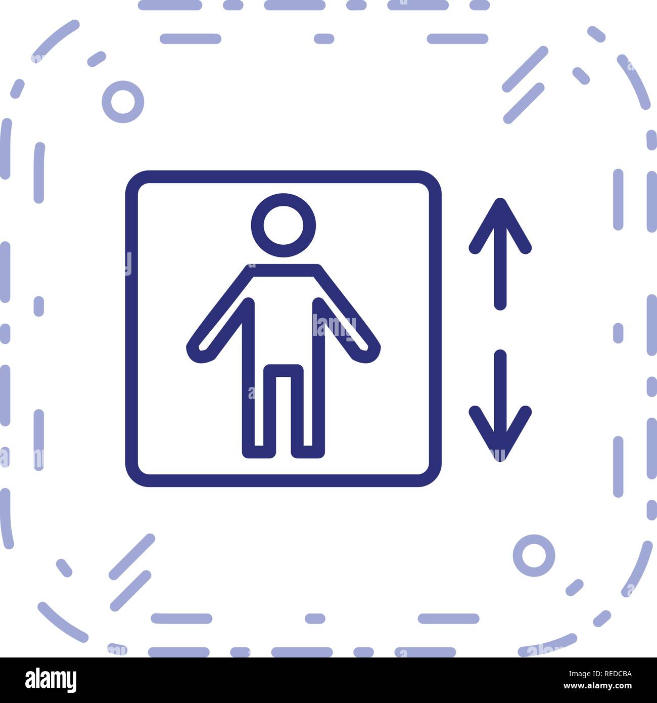 Heben Vektor Icon Zeichen Symbol Vektor Illustration für den privaten ...