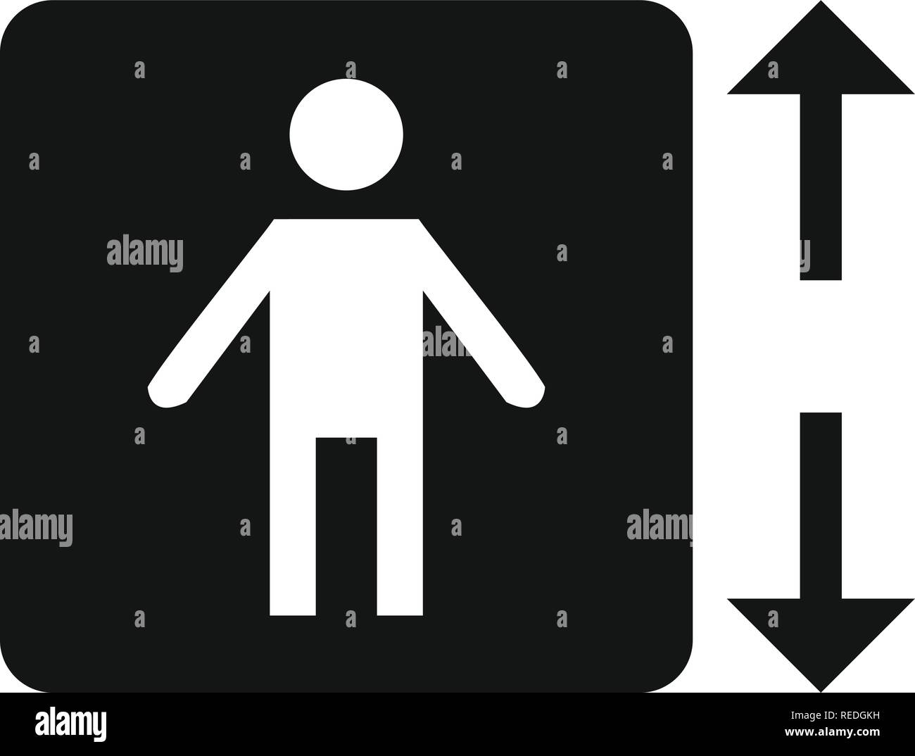 Heben Vektor Icon Zeichen Symbol Vektor Illustration für den privaten ...