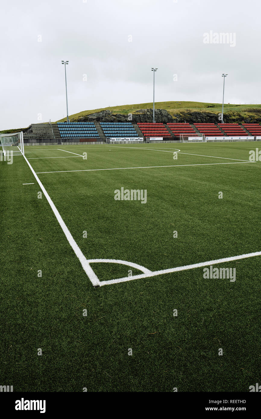 Svangaskard Fußballstadion einmal die Heimat der Färöer National ...