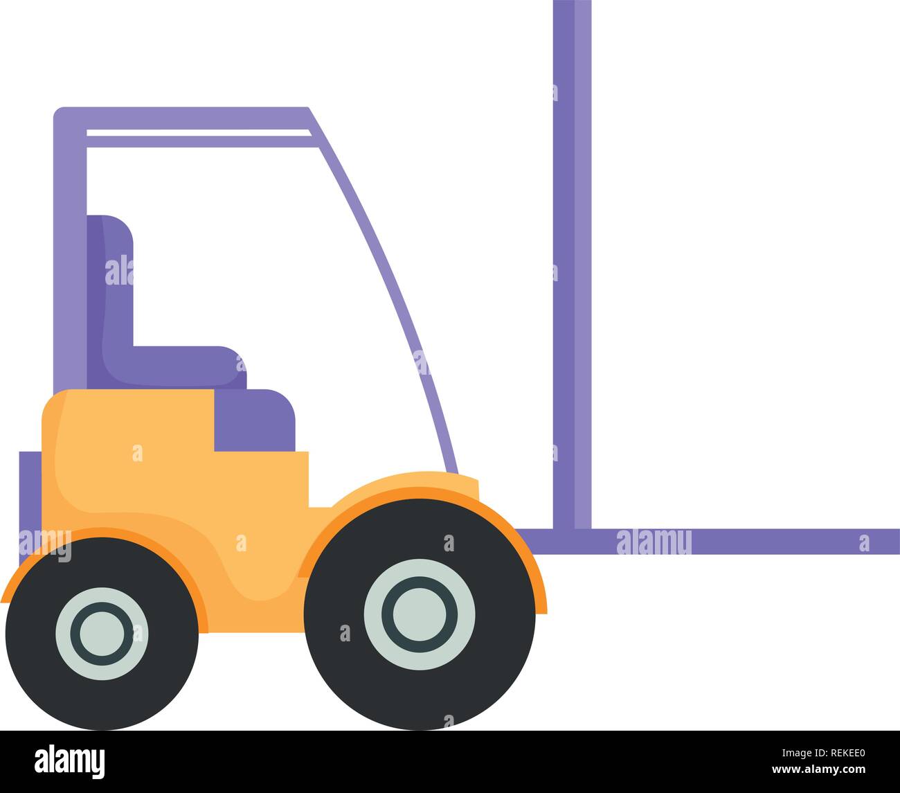 Hubwagen Symbol auf weißem Hintergrund, Vector Illustration Stock ...