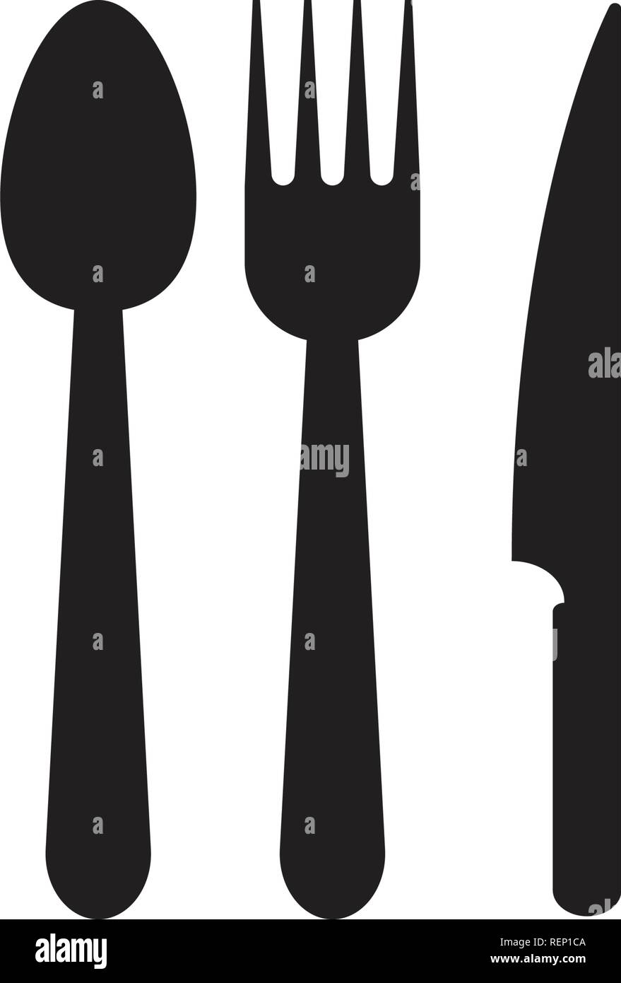 Löffel, Messer, Gabel Symbol Graphic Design Template vector isoliert ...