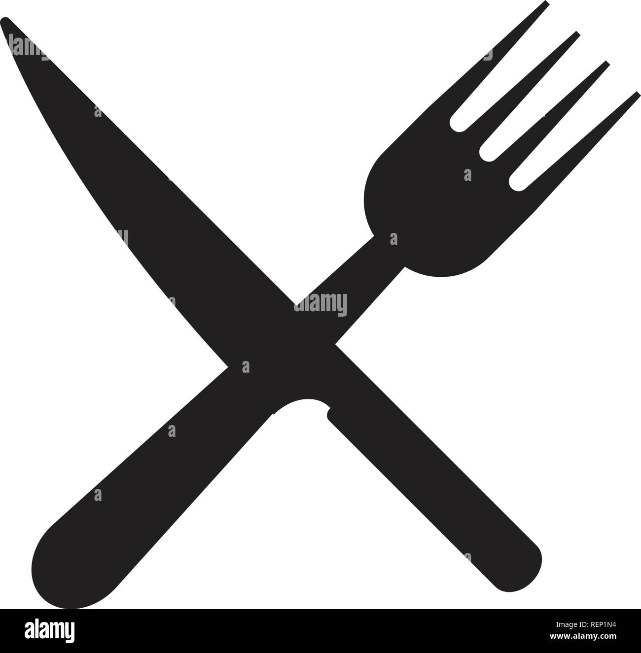 Knife kitchen cook element pictogram Stock-Vektorgrafiken kaufen - Alamy