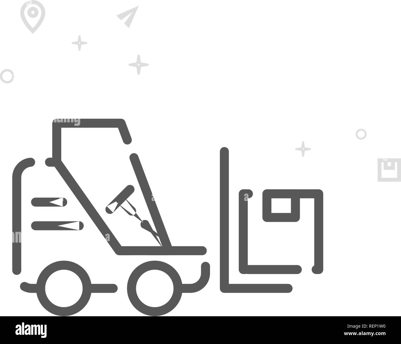 Gabelstapler piktogramm Stock-Vektorgrafiken kaufen - Alamy