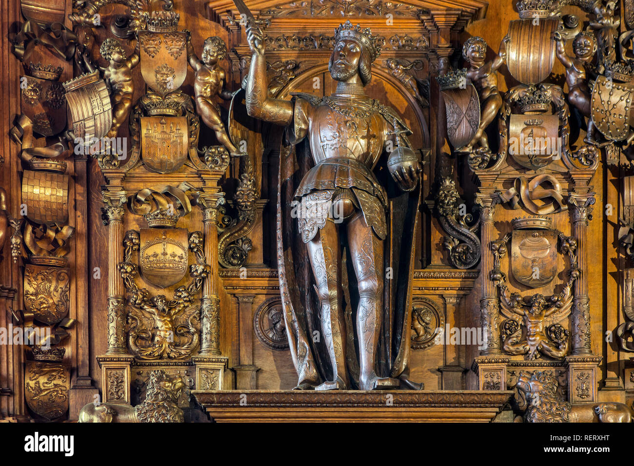 16. jahrhundert Kaiser Karl Sims im Stadtrat die Kammer am Brugse Vrije ...