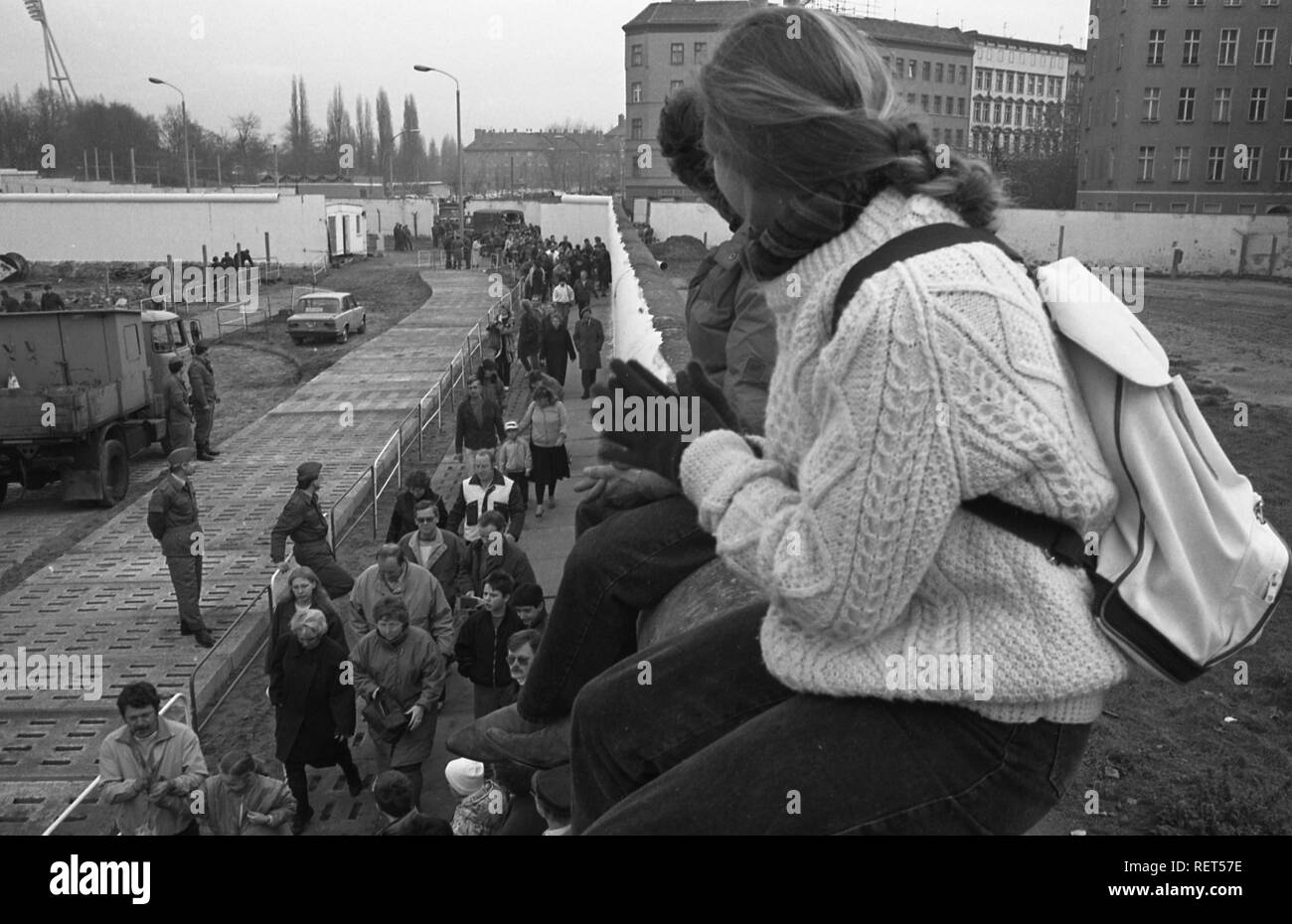 Fall der Berliner Mauer, Berlin Stockfotografie - Alamy