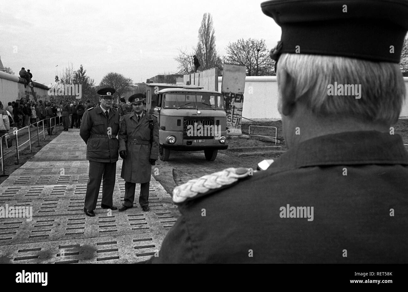 Fall der Berliner Mauer, Berlin Stockfotografie - Alamy
