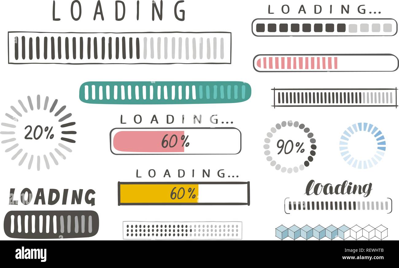 Fortschritte der Ladebalken, der Symbole festlegen. Last Symbol ...