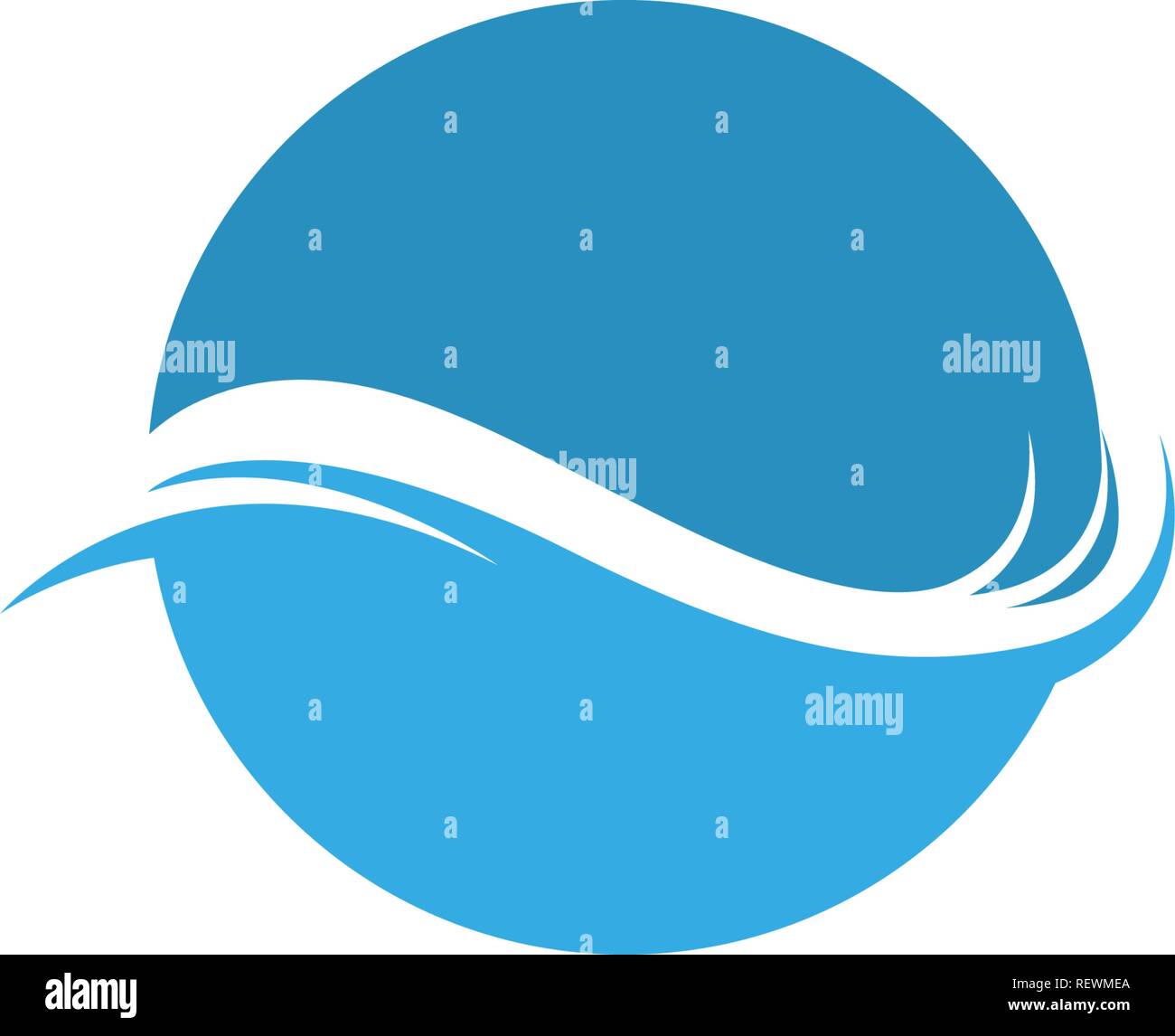 Wasser Natur Logos und Symbole Vorlage Symbole app Stock-Vektorgrafik ...