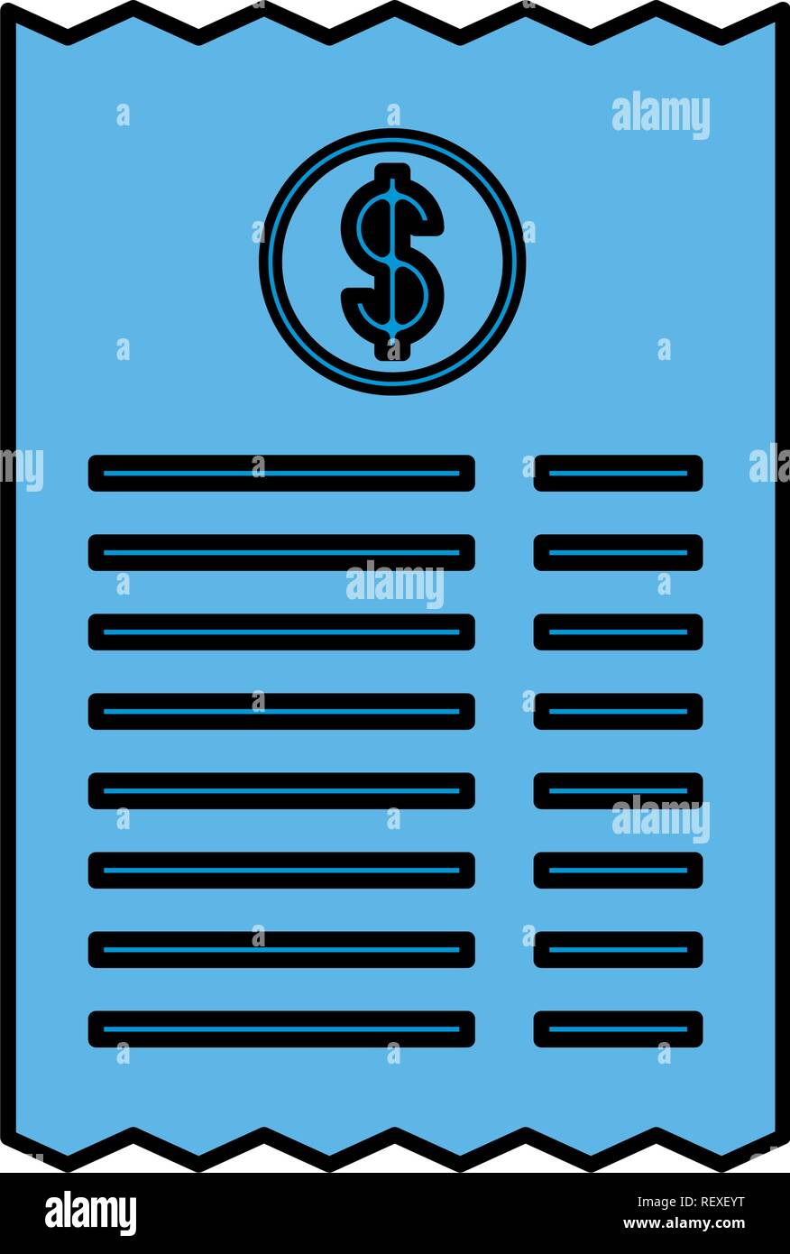 Rechnung Symbol auf weißem Hintergrund, Vector Illustration Stock ...