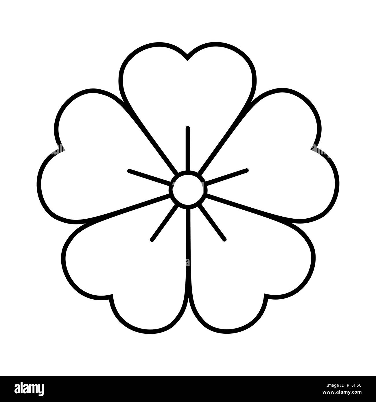 Blume symbol Stock-Vektorgrafiken kaufen - Alamy