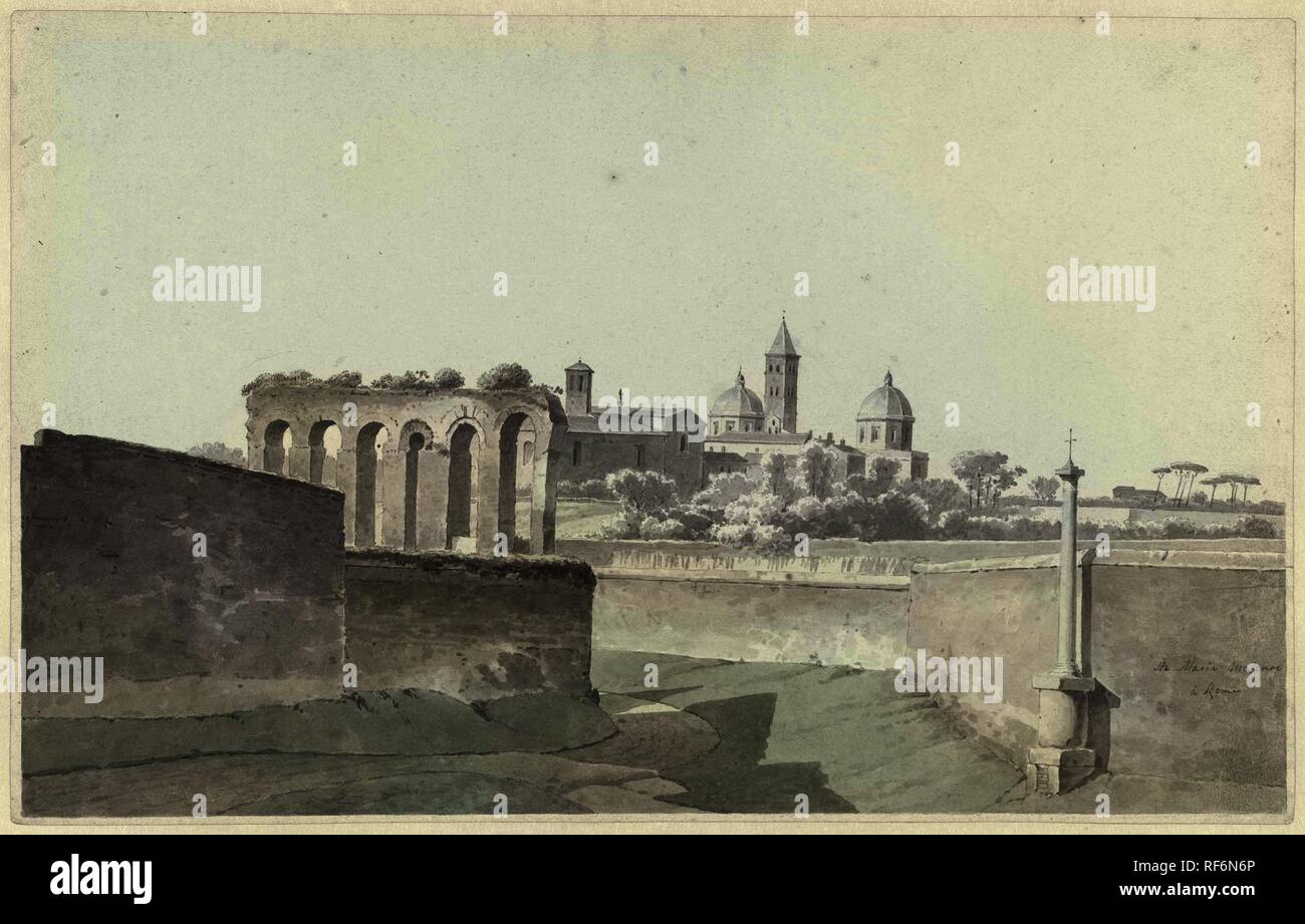 Die Basilika von Santa Maria Maggiore in Rom. Gezicht op Sa. Maria ...