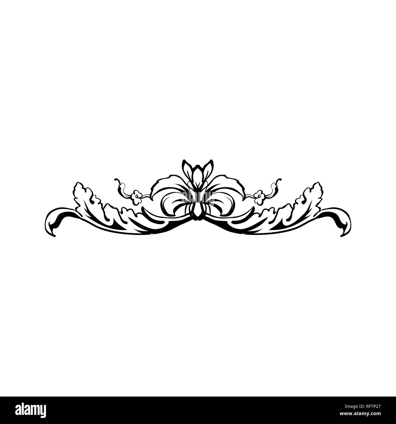 Gedeihen Vektor text Teiler. Blumen vintage kalligraphischen ... Gedeihen Vektor text Teiler. Blumen vintage kalligraphischen ...