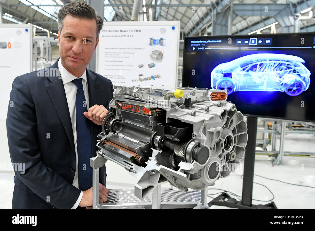 Salzgitter, Deutschland. 25 Jan, 2019. Thomas Schmall, Vorsitzender des ...