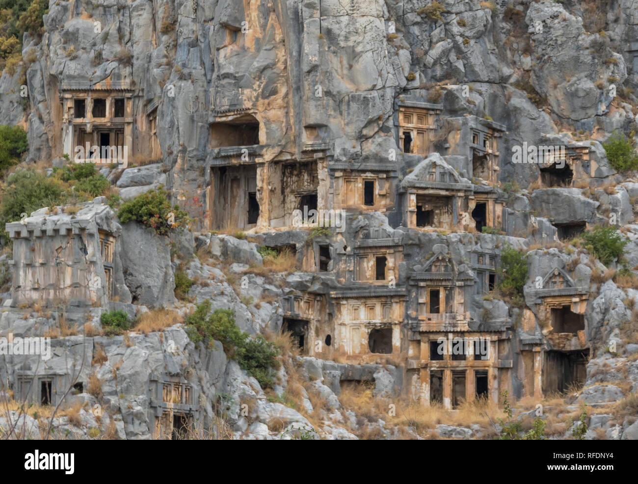 Myra, Türkei - eine antike griechische Stadt in Lykien, Myra zeigt ein ...