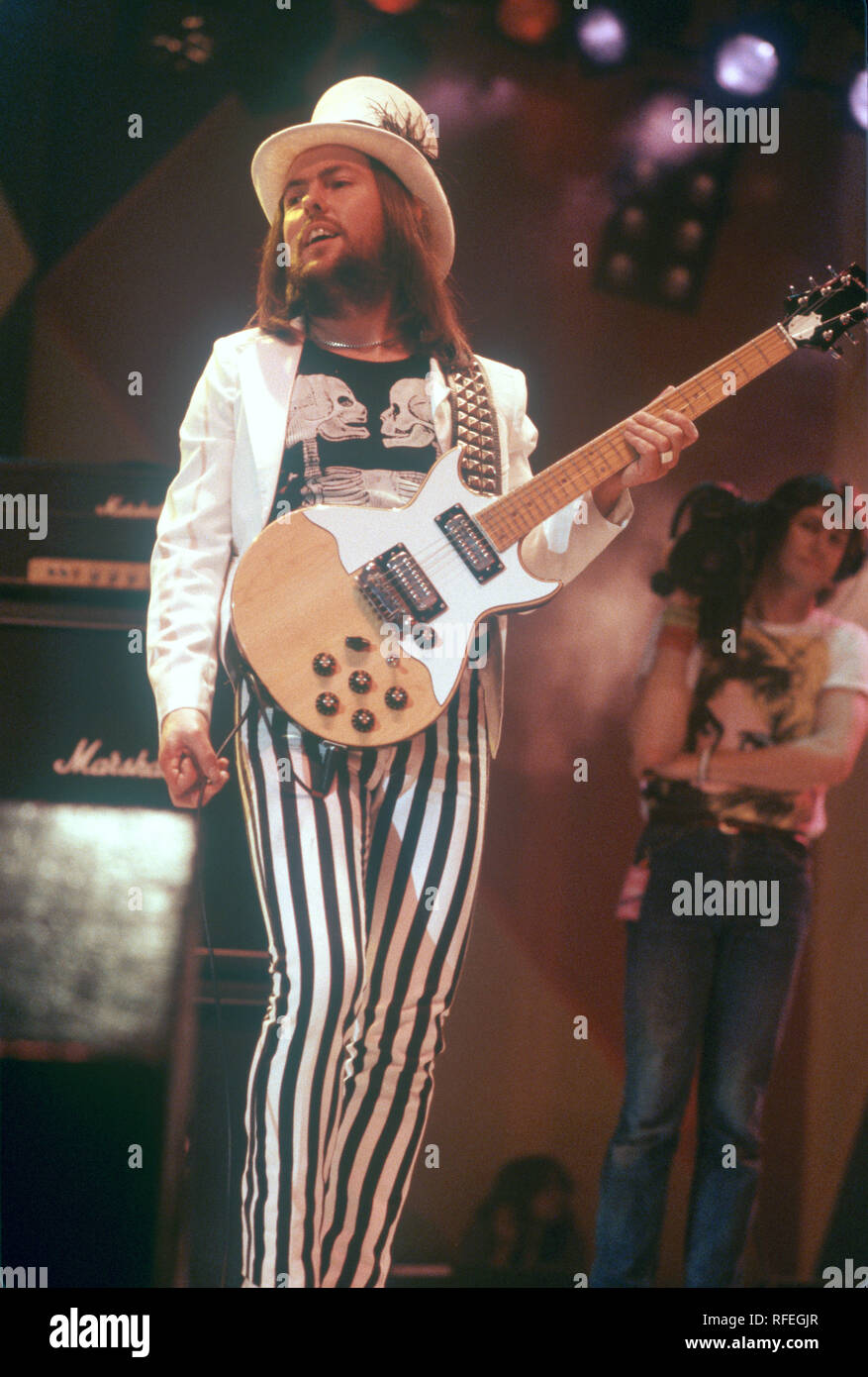 Britische band Slade im November 1984 bei Tommy's Pop Show in Dortmund ...