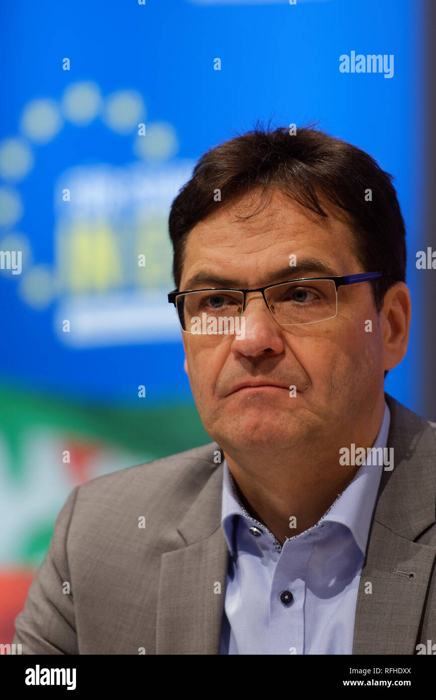Siegburg, Deutschland. 26 Jan, 2019. Peter Liese, Spitzenkandidat der ...