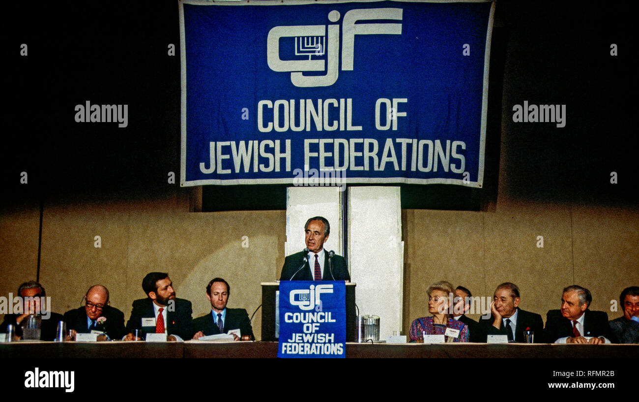 Chicago, Illinois, USA, 16. Oktober 1985 der israelische ...
