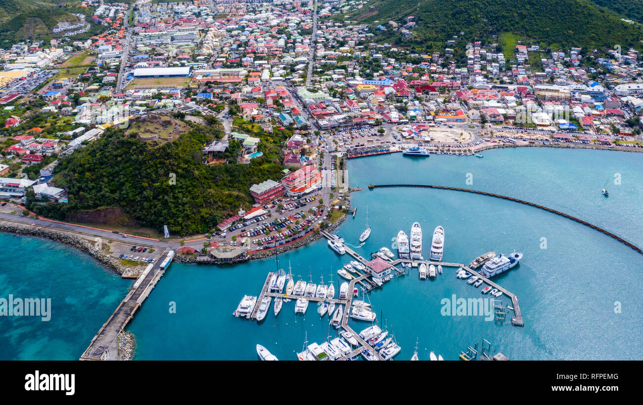 Fort Louis, Marigot, St. Martin, St. Martin, Insel Sint Maarten Karibik ...
