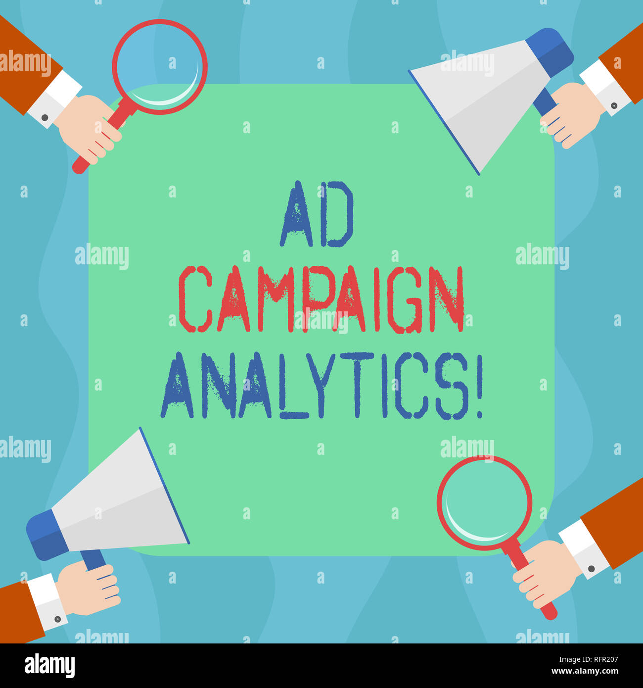 Konzeptionelle Handschrift anzeigen Anzeige Kampagne Analytics ...