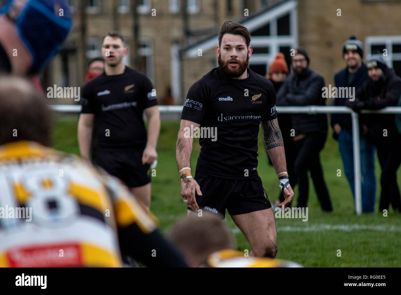 Drighlington ARLFC host Alle Golds RL auf dem Schlachtfeld in der Coral Challenge Cup Runde 1 ...