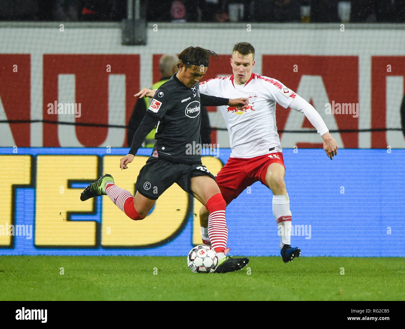 Düsseldorf, Deutschland. 27. Januar 2019. Fussball: Bundesliga, Fortuna Düsseldorf - RB Leipzig ...