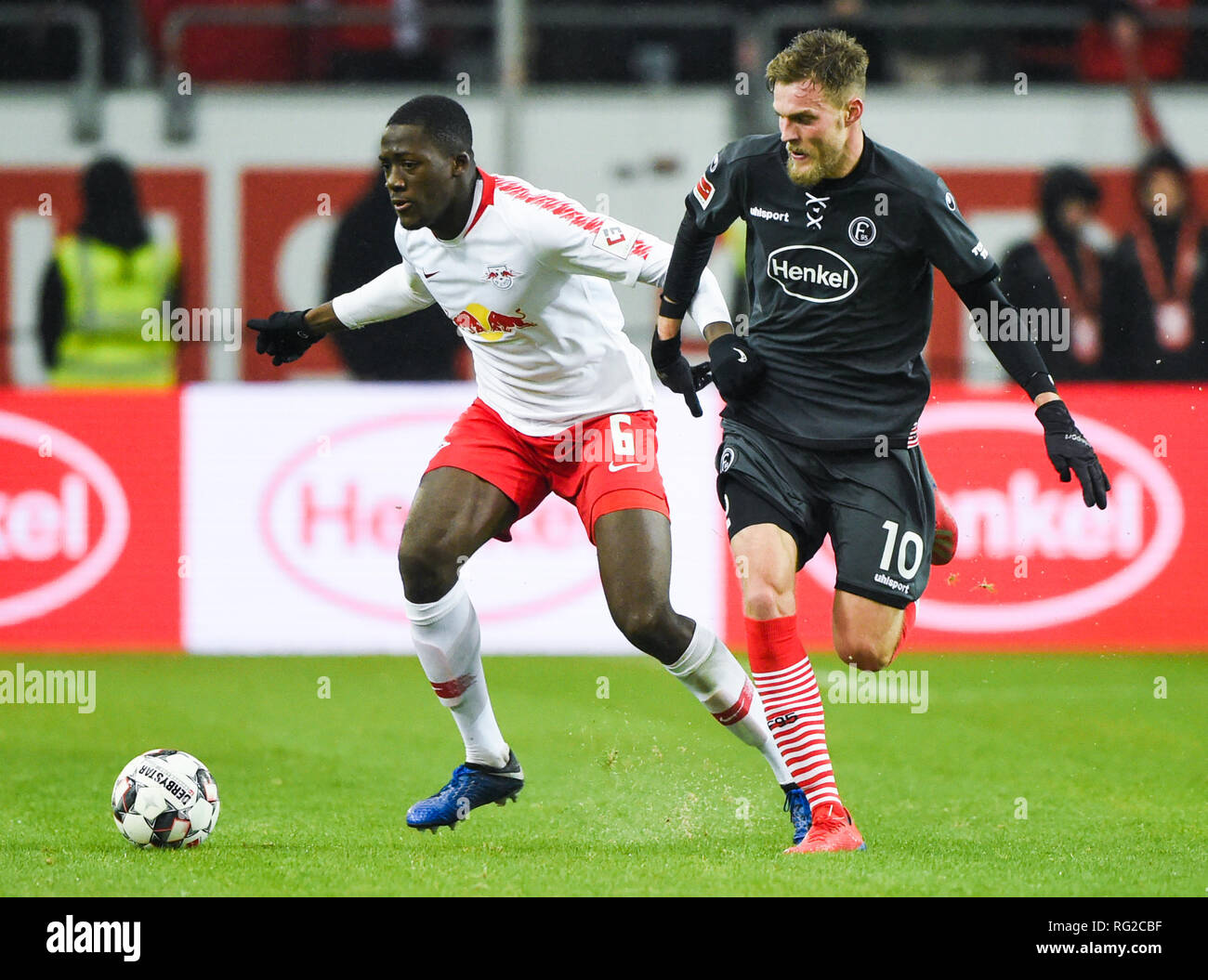 Düsseldorf, Deutschland. 27. Januar 2019. Fussball: Bundesliga, Fortuna Düsseldorf - RB Leipzig ...