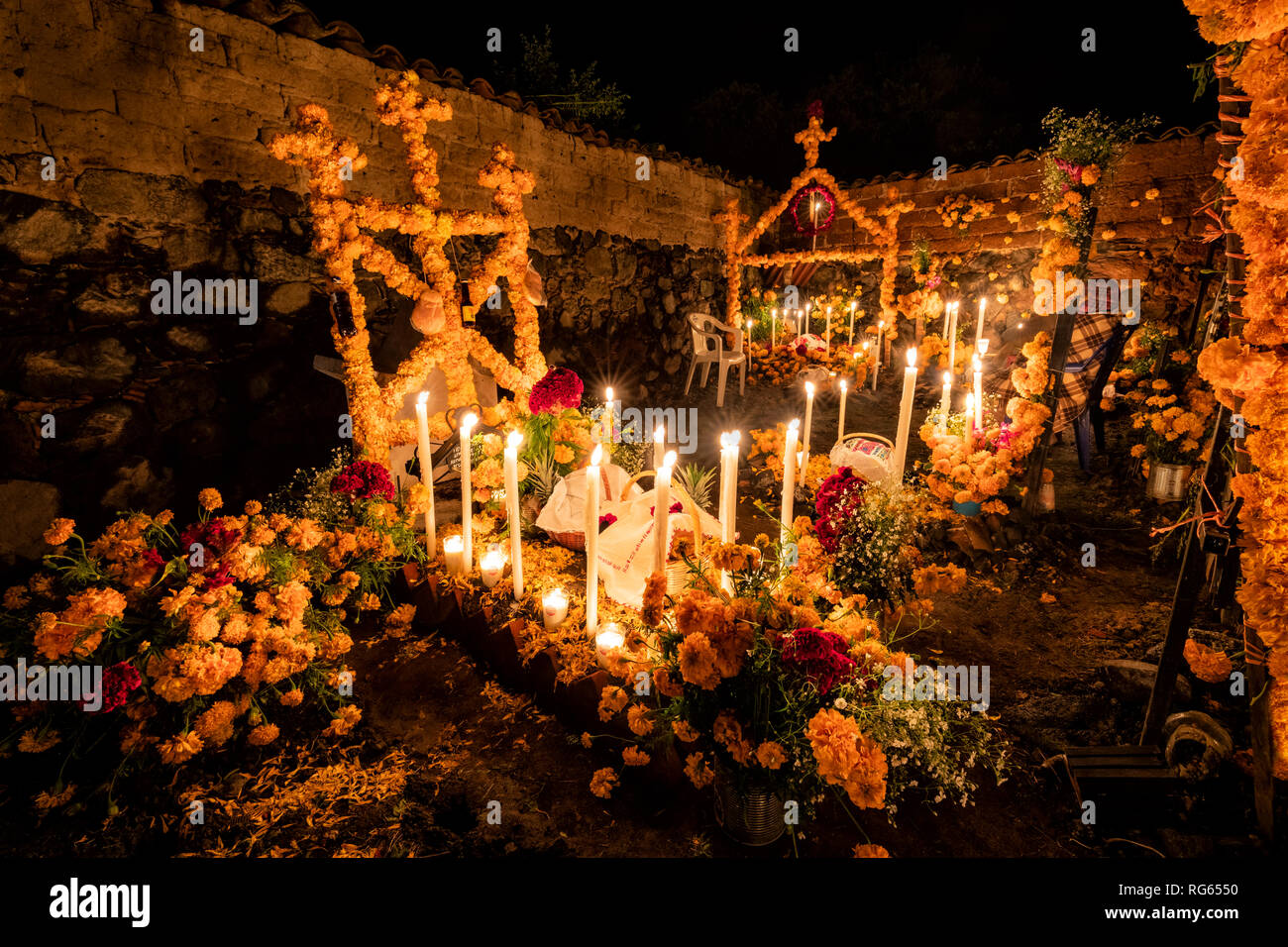 Tag Der Toten Mexiko Friedhof