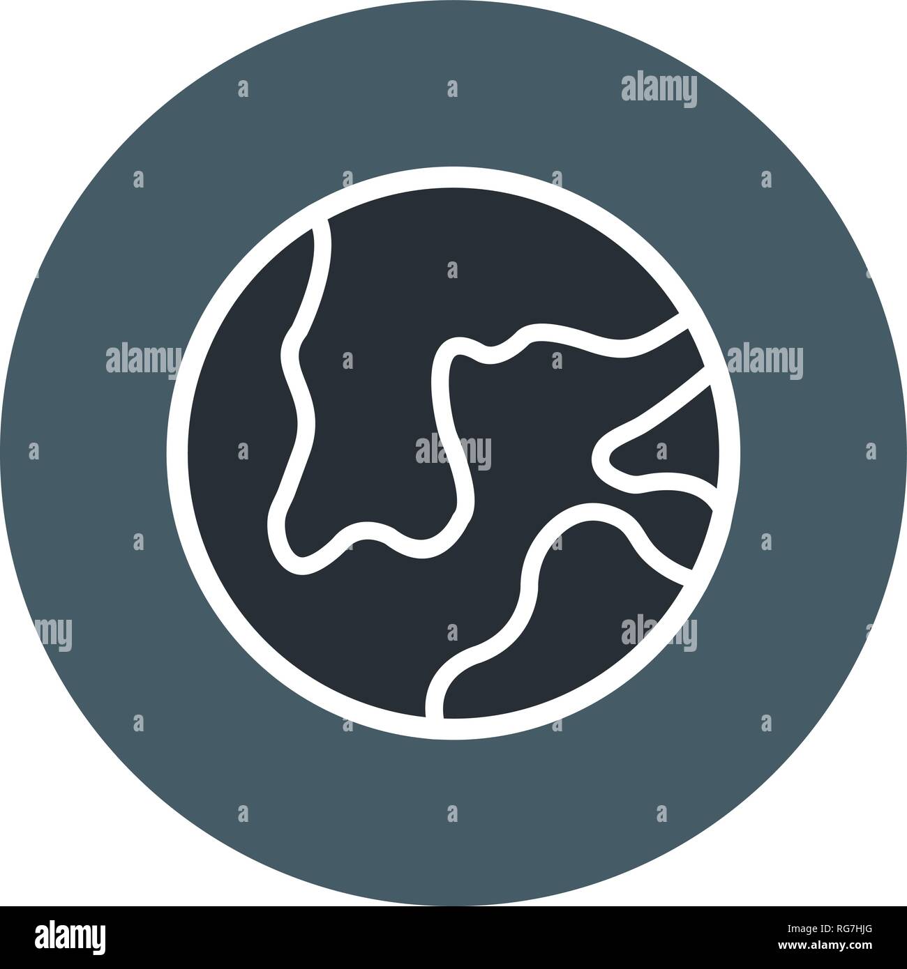 Erde Vektor Icon Zeichen Symbol Vektor Illustration für den privaten ...