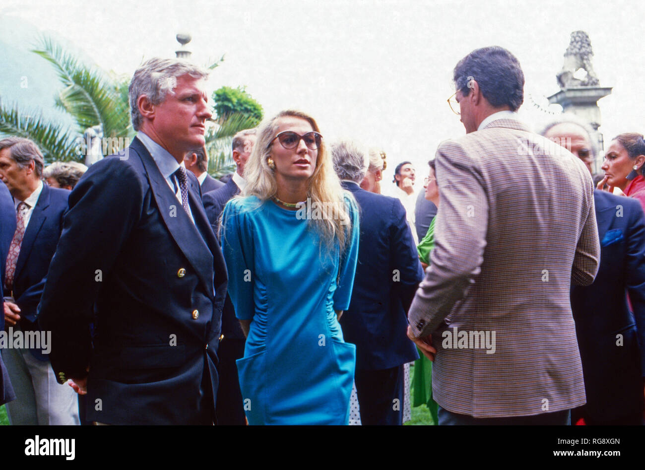 Friedrich Christian Mick Flick mit Schwägerin Donatella Missikoff, Ca ...