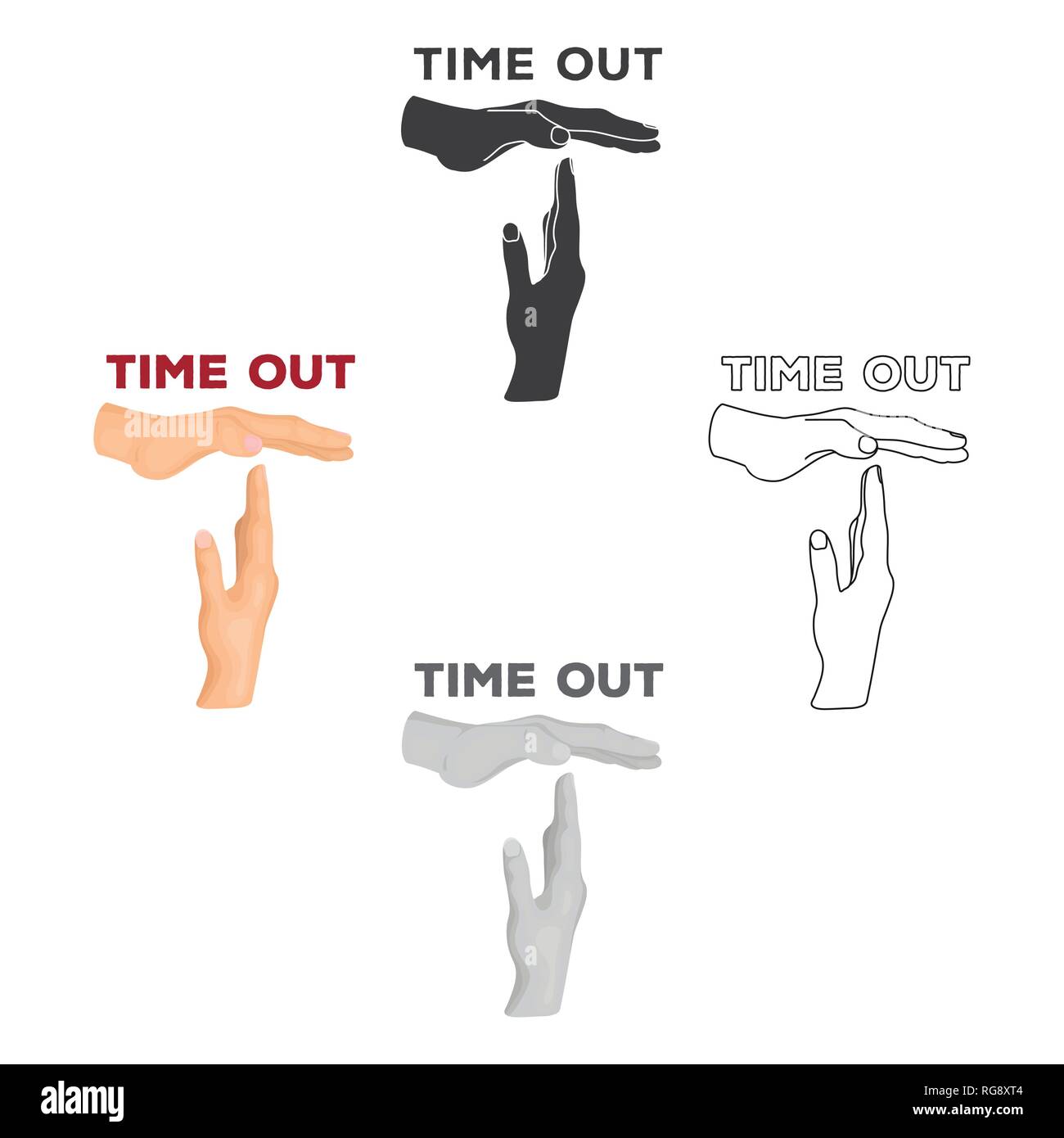 Timeout cartoon -Fotos und -Bildmaterial in hoher Auflösung – Alamy