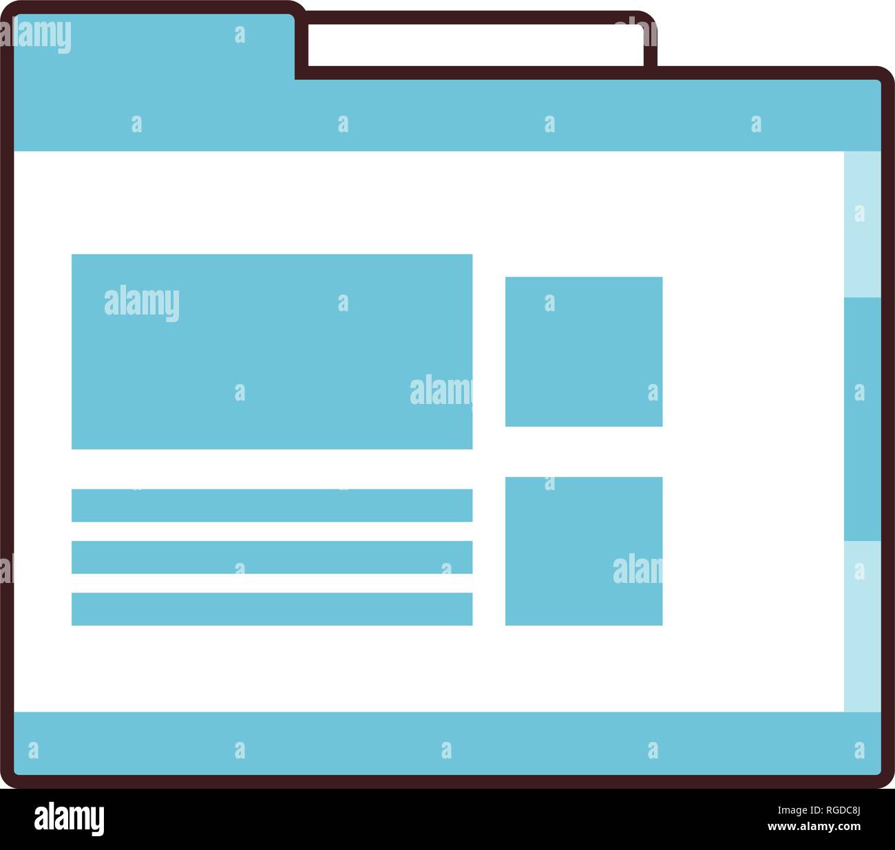 Ordner "Dokumente" Cartoon Stock-Vektorgrafik - Alamy