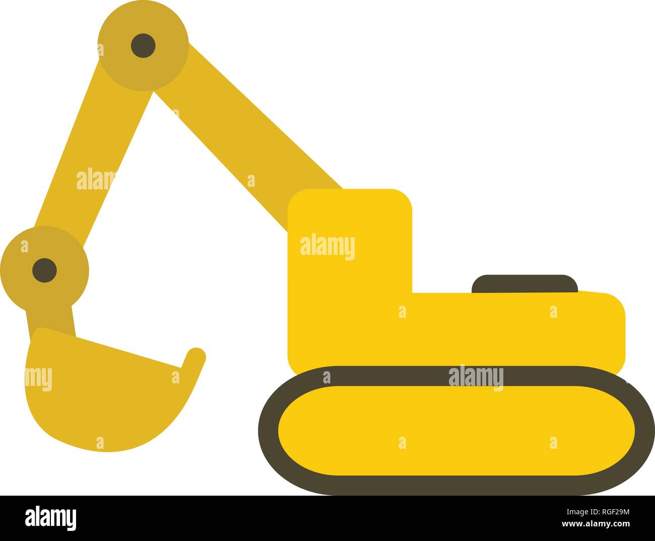 Bagger Vektor Icon Zeichen Symbol Vektor Illustration für den privaten ...