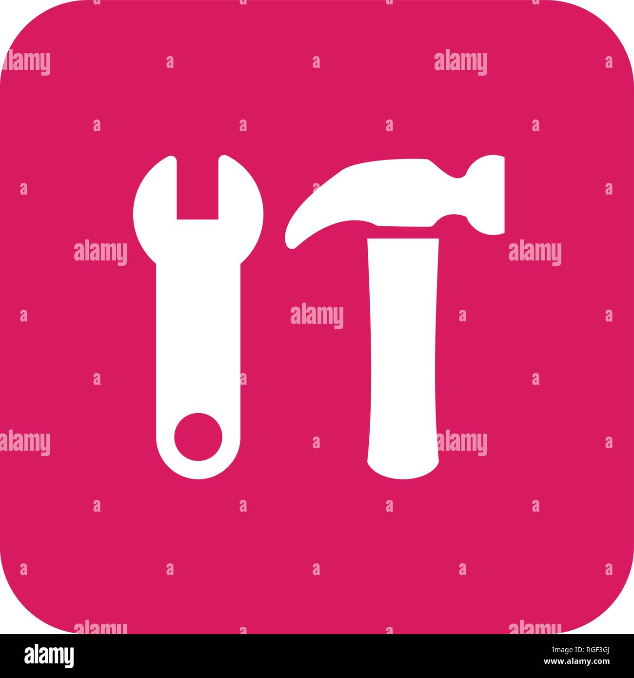 Tools Vektor Icon Zeichen Symbol Vektor Illustration für den privaten ...