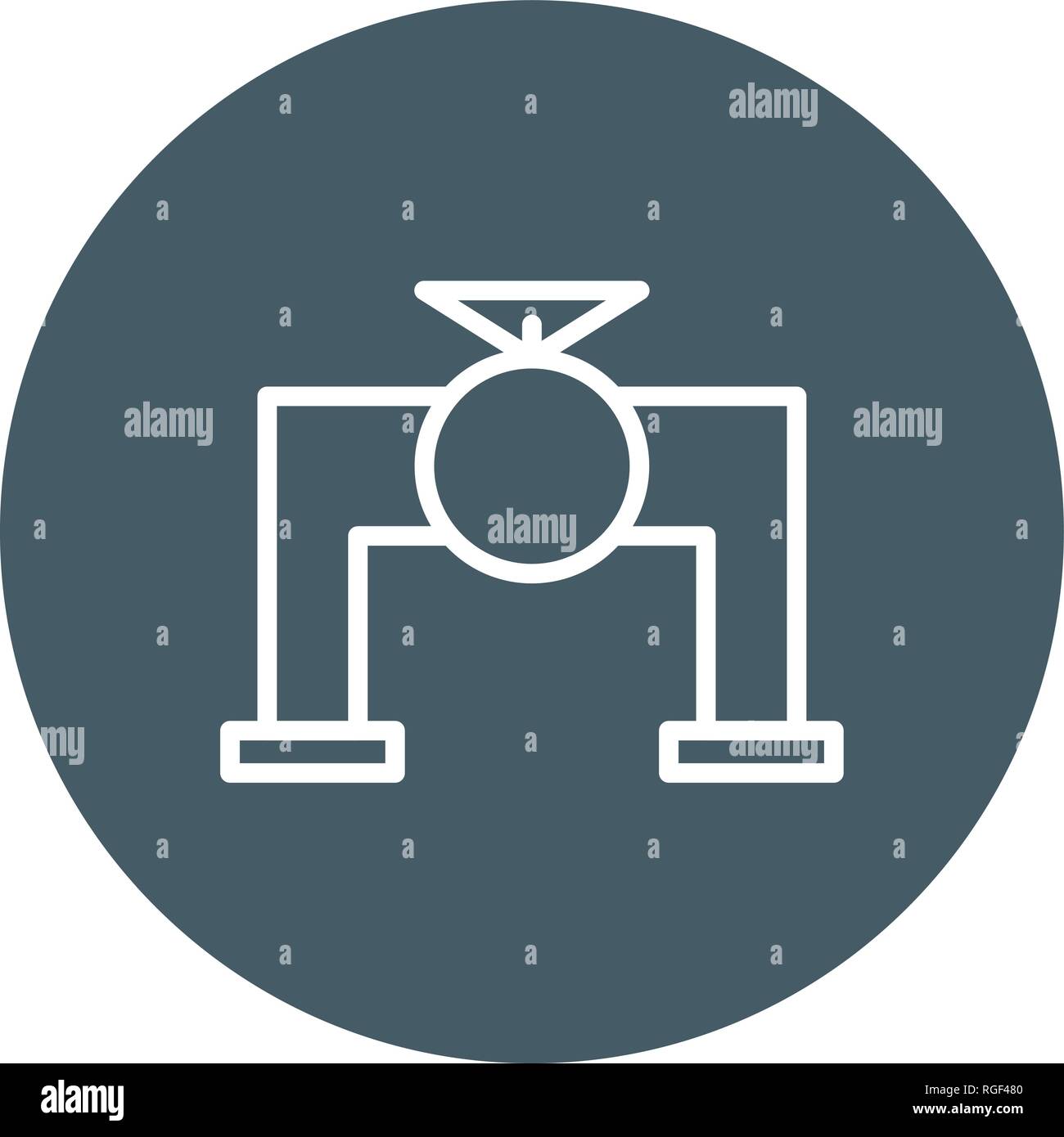 Ventil Vektor Icon Zeichen Symbol Vektor Illustration für den privaten ...