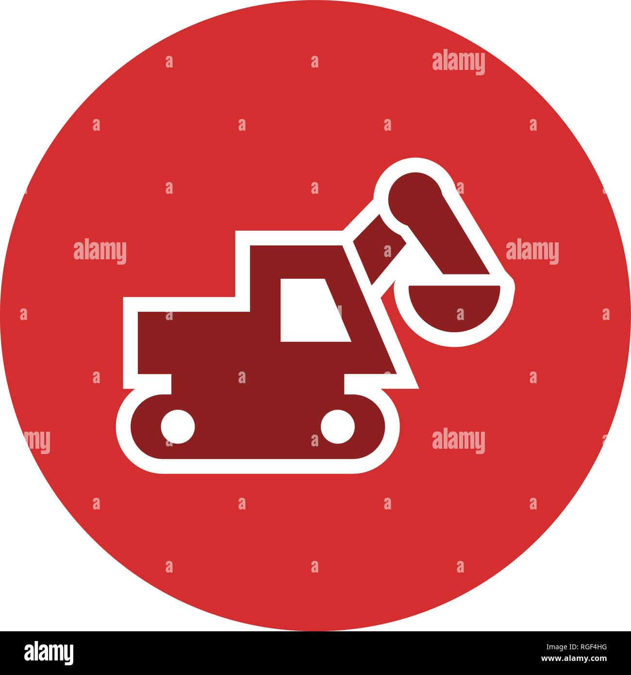 Bagger Vektor Icon Zeichen Symbol Vektor Illustration für den privaten ...