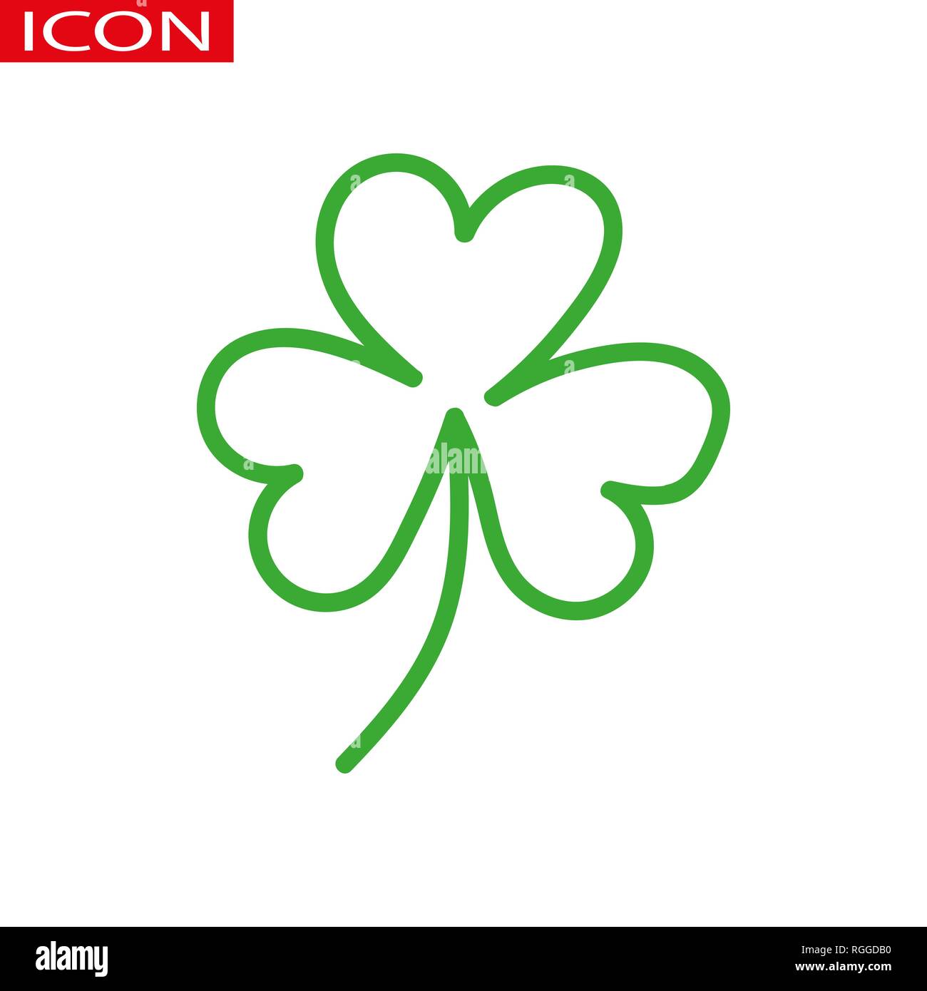 Four leaf clover icon -Fotos und -Bildmaterial in hoher Auflösung – Alamy